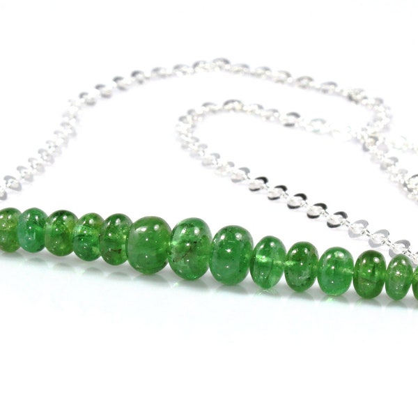 Tsavorite Necklace - Etsy