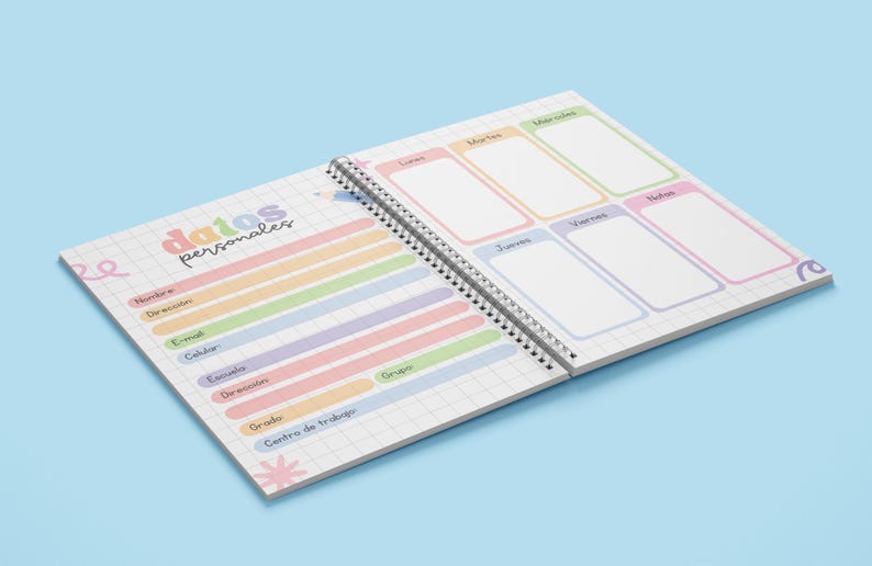 Agenda Docente Editable 2025 | Planner para Profesores | Archivo ...