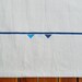 Beige Cotton Table Runner Embroidered With Blue Triangles - Etsy