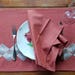 Rust Colored Cotton Placemats With Dull Gold Embroidery - Set of 4 - Etsy