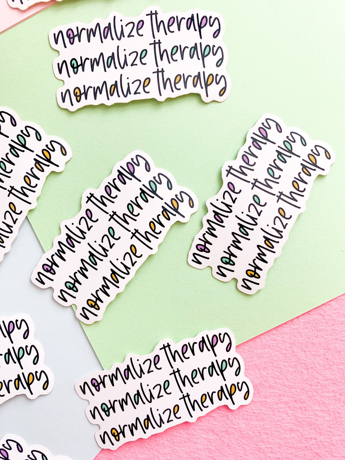 Normalize Therapy Sticker, Normalize Therapy, Mental Health, Mental ...