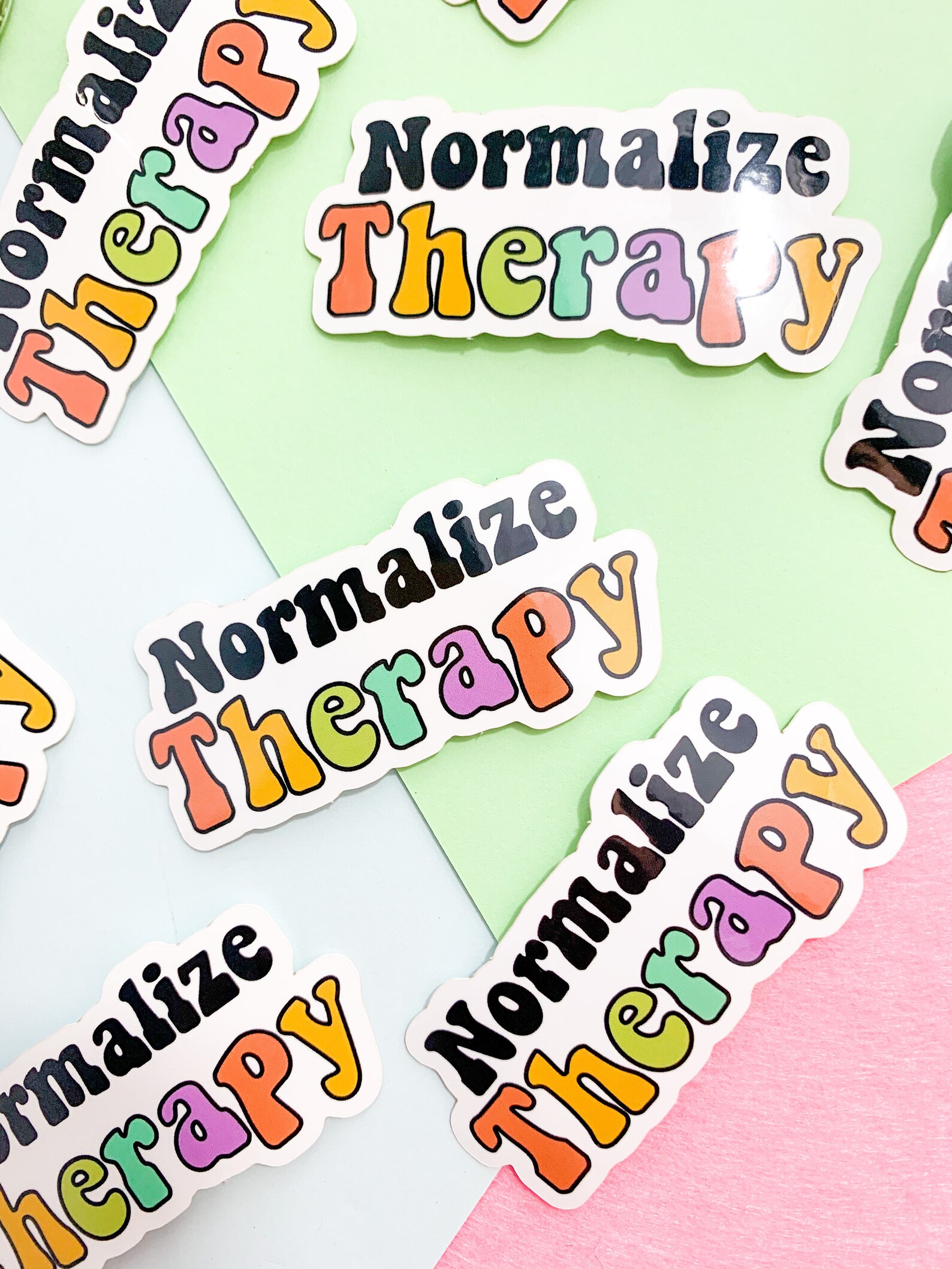 Normalize Therapy Therapy Sticker Mental Health Mental | Etsy
