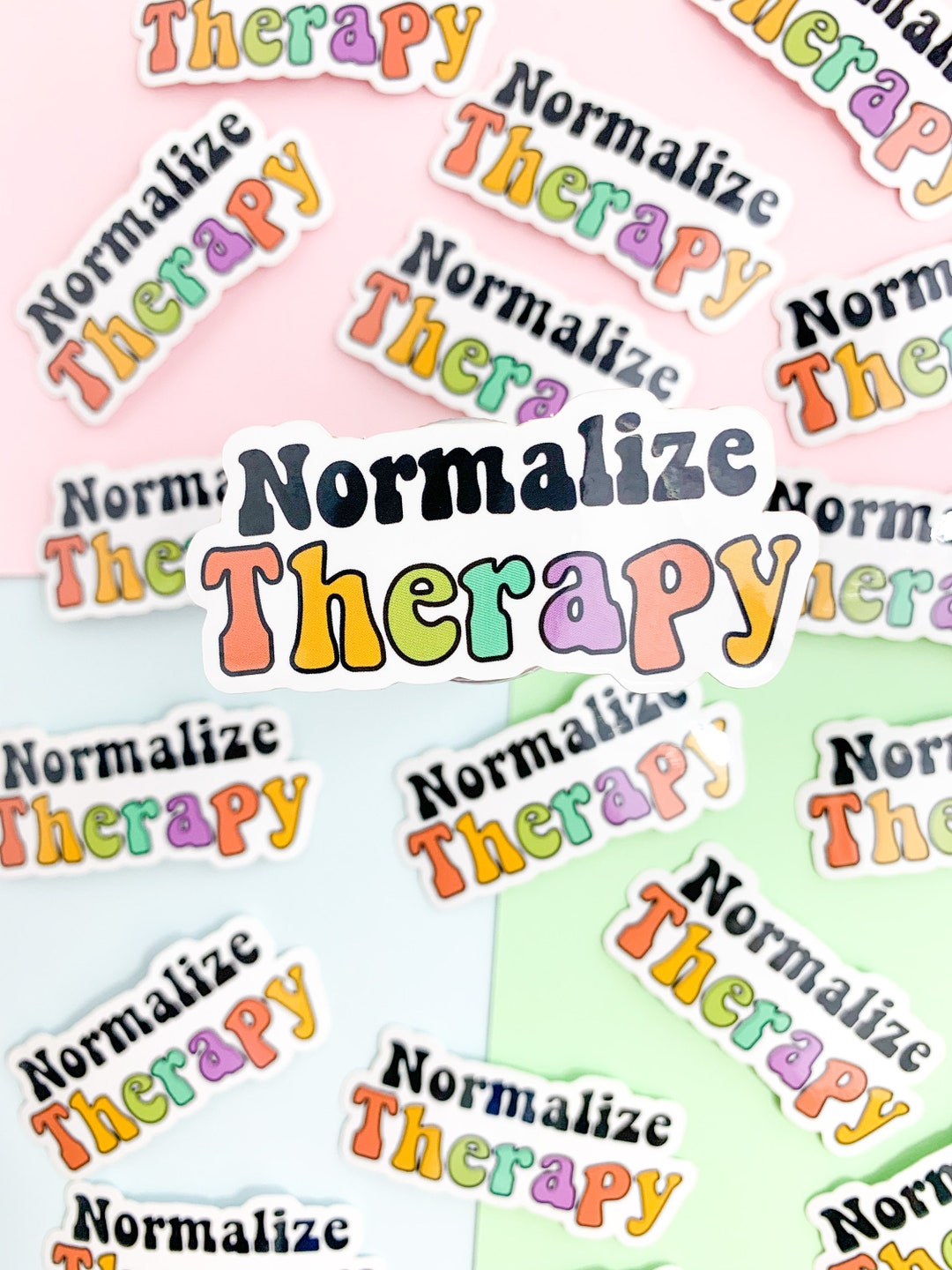 Normalize Therapy, Therapy Sticker, Mental Health, Mental Health ...