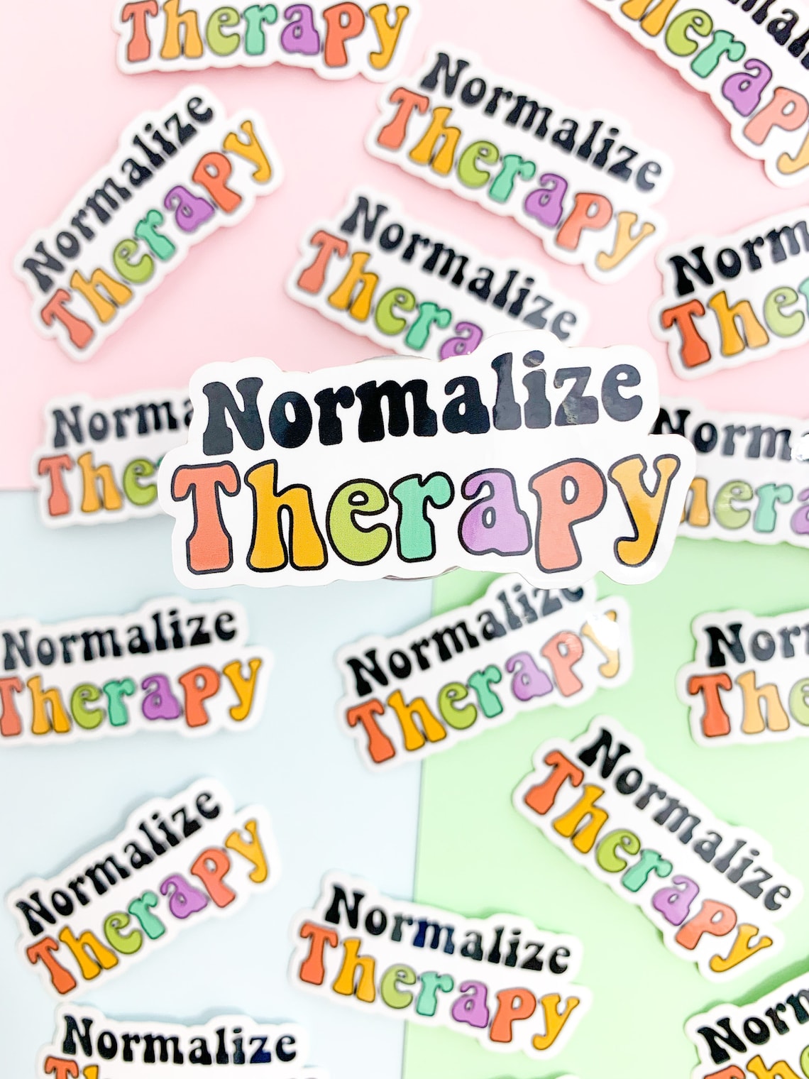Normalize Therapy, Therapy Sticker, Mental Health, Mental Health ...