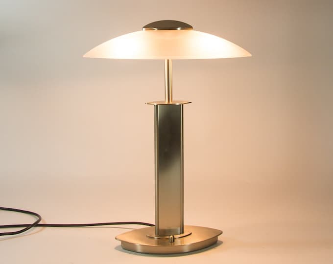 Postmodern Table Lamp Holtkötter Germany Medium Silver Colored Vintage ...