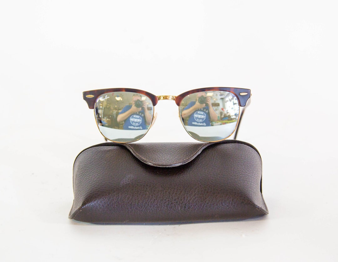 Classic Ray-ban Clubmaster | Tortoise Frame | Model RB 3016 | Mirrored ...