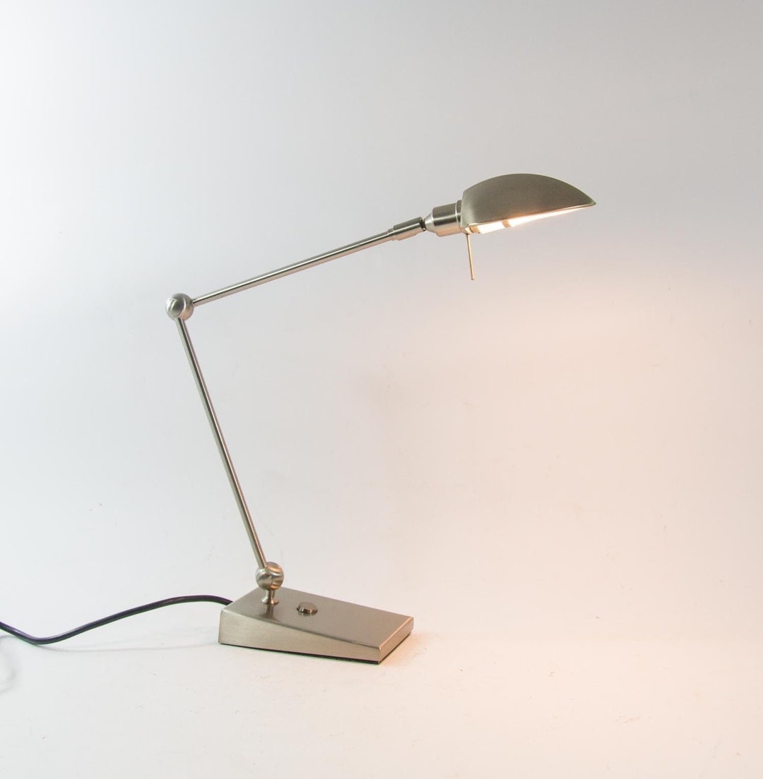 Postmodern Table Lamp | Holtkötter Germany | Brushed Aluminum | Vintage ...