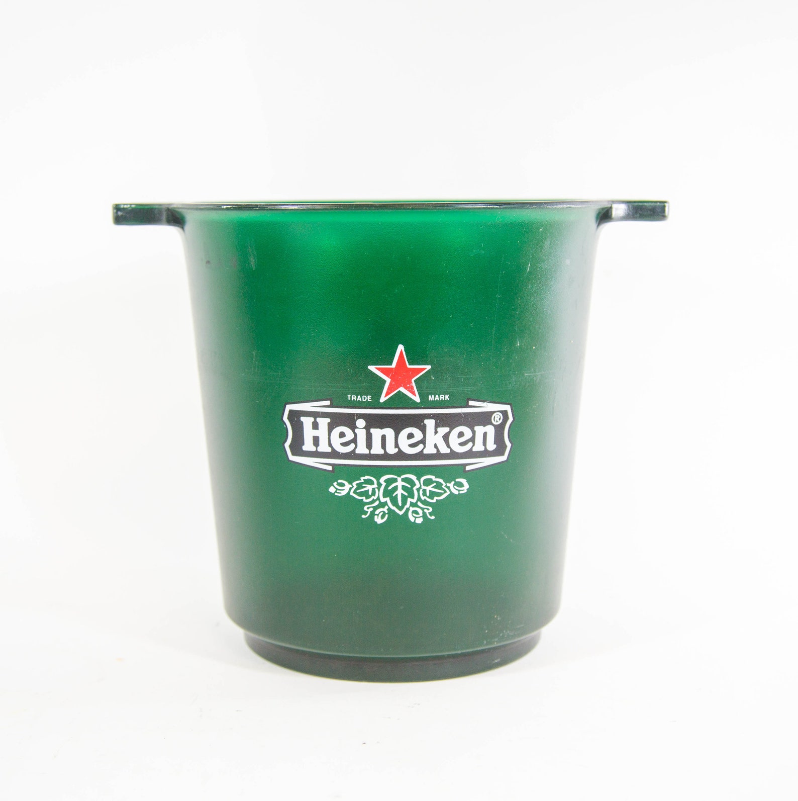 Heineken beer cooler Green transparent acrylic Vintage | Etsy