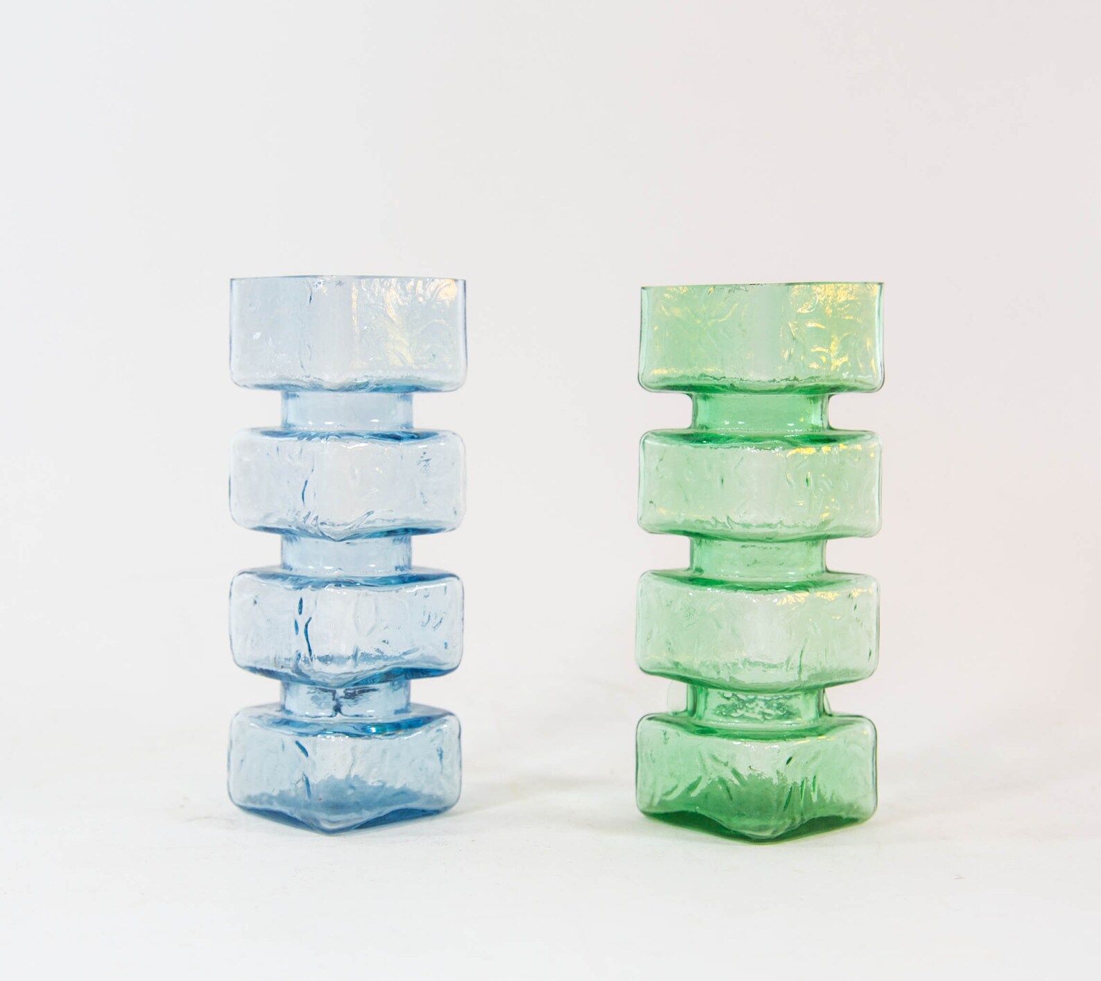 Set of 2 Pala Vases | Riihimaki Glass Finland | Helena Tynell Design ...