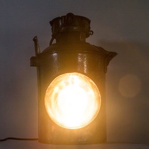 Antique Signal Lamp | Industrial Design | Early 20th Century - Etsy