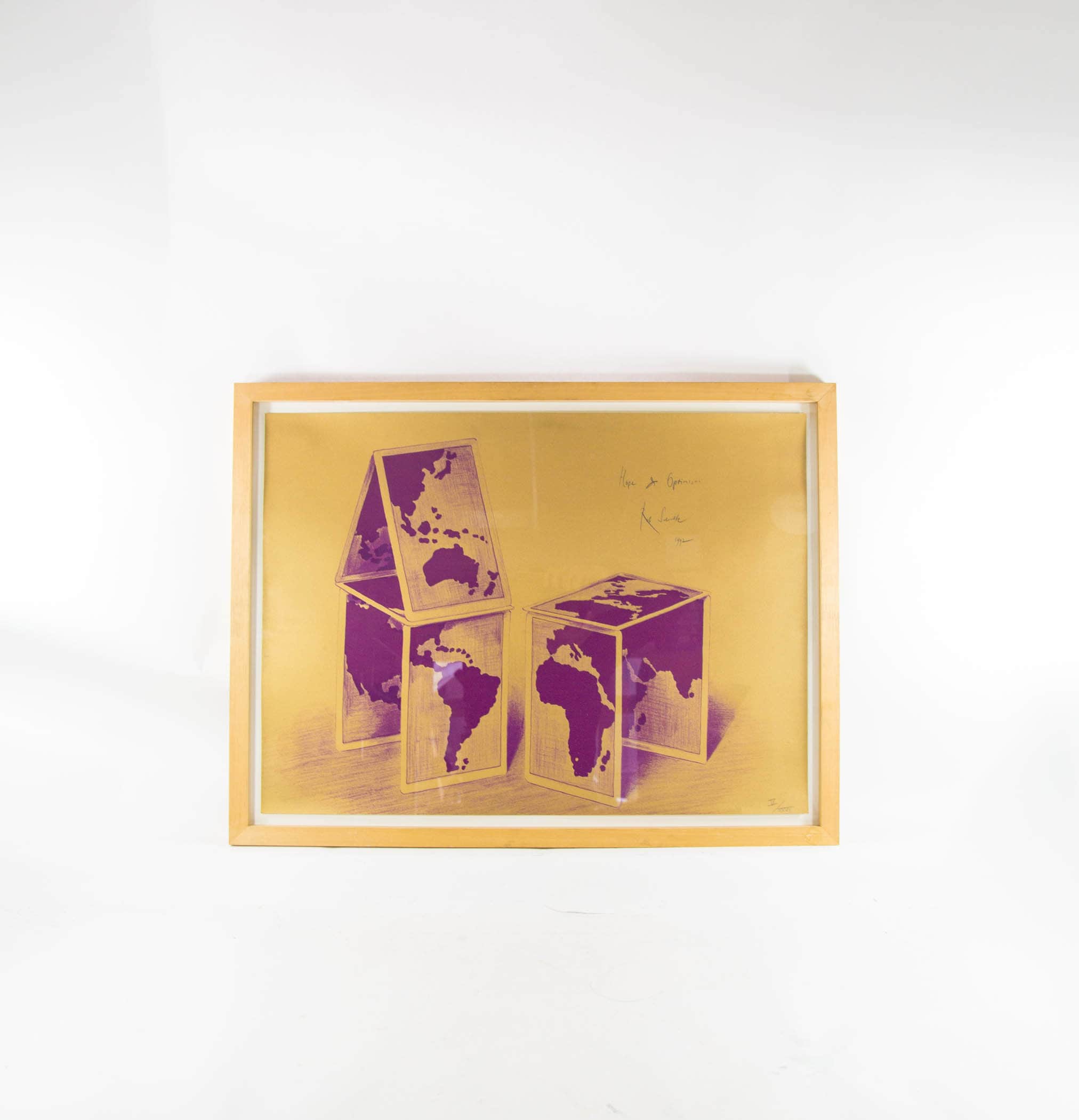 Screenprint Rob Scholte Dutch Artist Hope & Optimism | Etsy