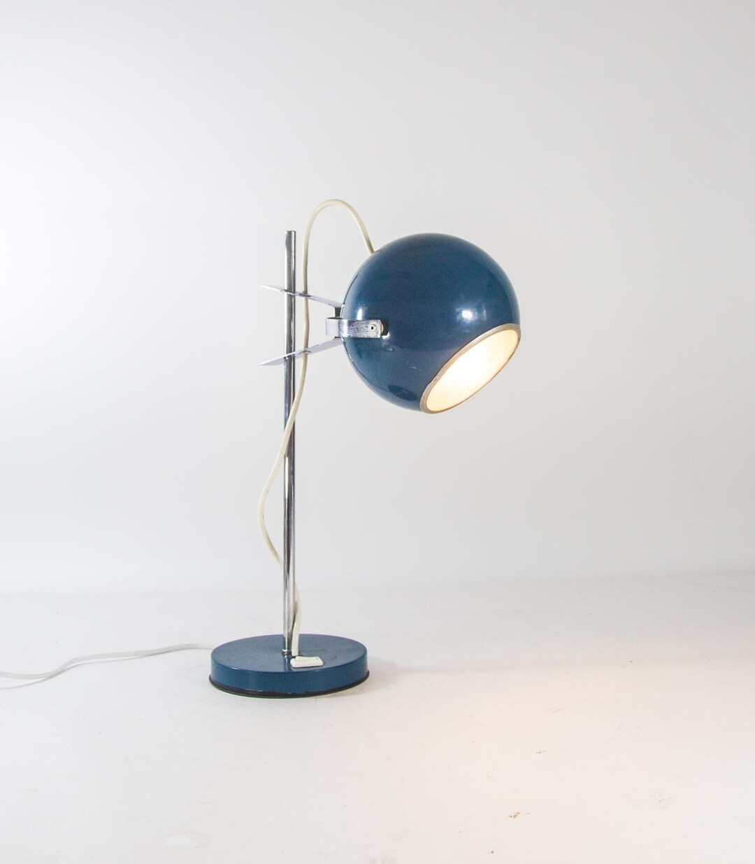 Space-age Eyeball Lamp | Fully Adjustable | Petrol Blue | Vintage 60's ...