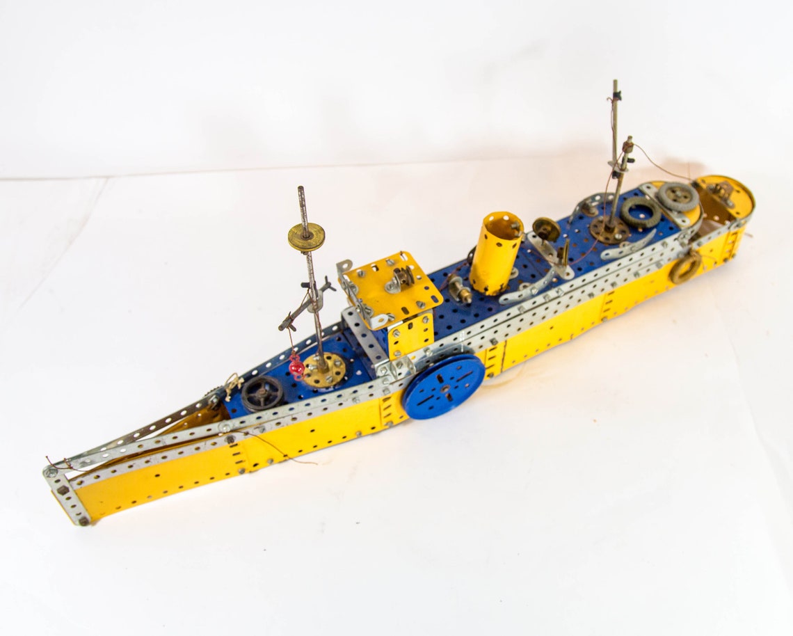 Vintage Meccano Ship Model 1960 1980 - Etsy