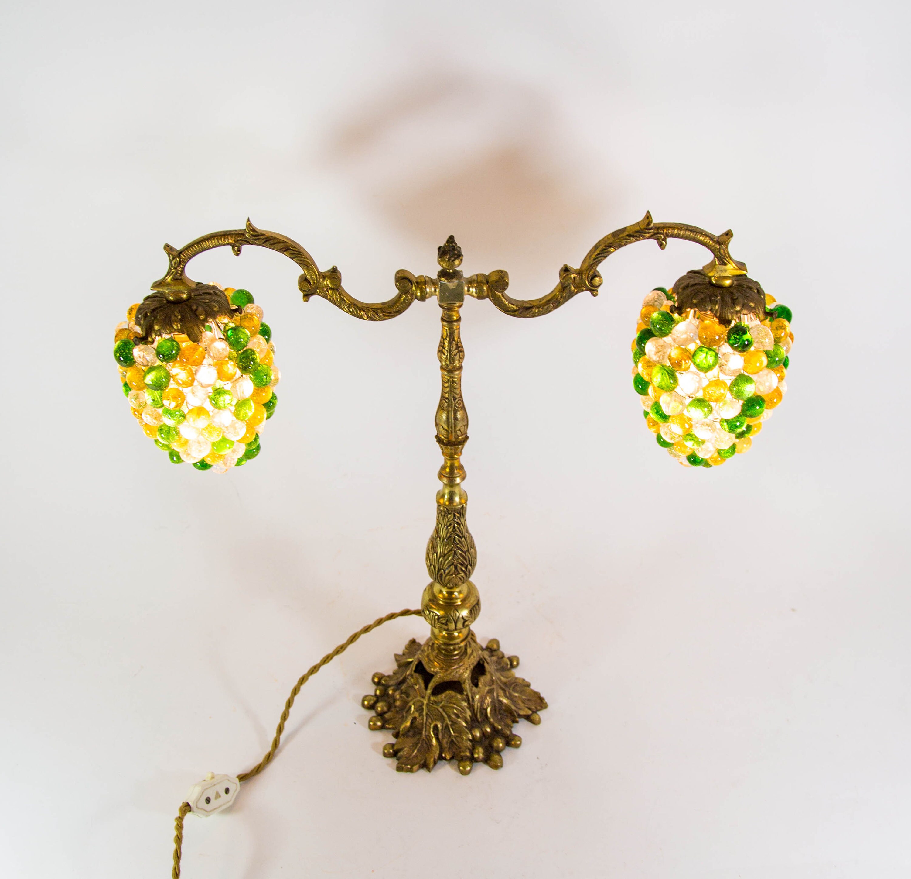 Midcentury Murano Grape Lamp | Hollywood Regency | Vintage 50's - Etsy