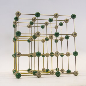 Antique Molecular Model Metal Wire Structure Czech Design Vintage 50's ...