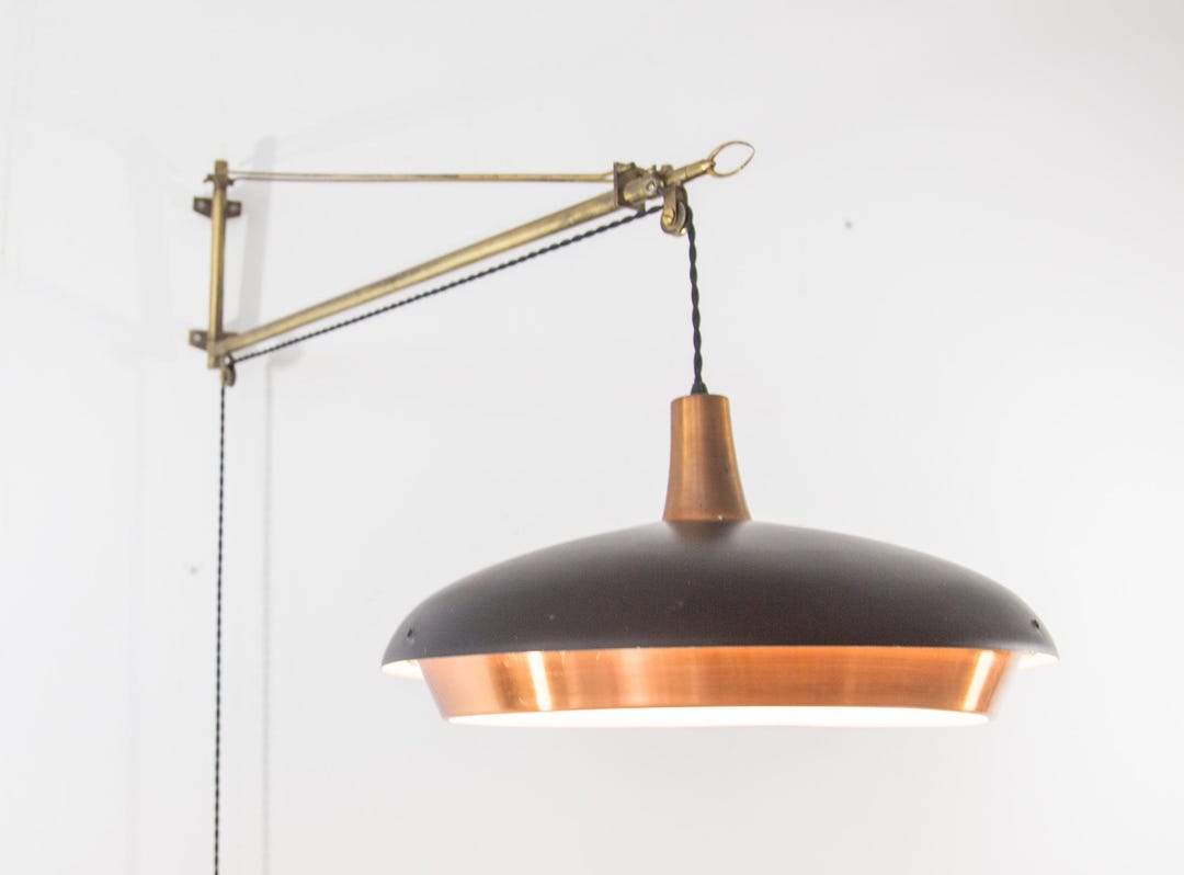 Brass Counterweight Wall Lamp | Sciolari for Stilnovo | Vintage 50's - Etsy