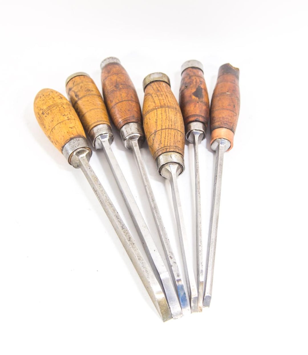 Antique Mortising Chisels | SET OF 6 | Different Brands | Early 20th ...