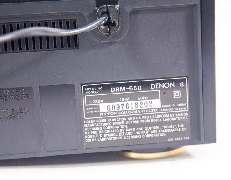 DENON Cassette Deck | DRM 550 | Serviced and Calibrated | Usermanual ...
