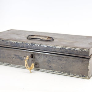 Antique Safe Deposit Box | Key Included | | Vintage 30's - Etsy