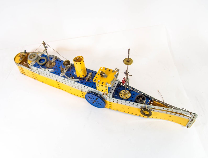 Vintage Meccano Ship Model 1960 1980 - Etsy