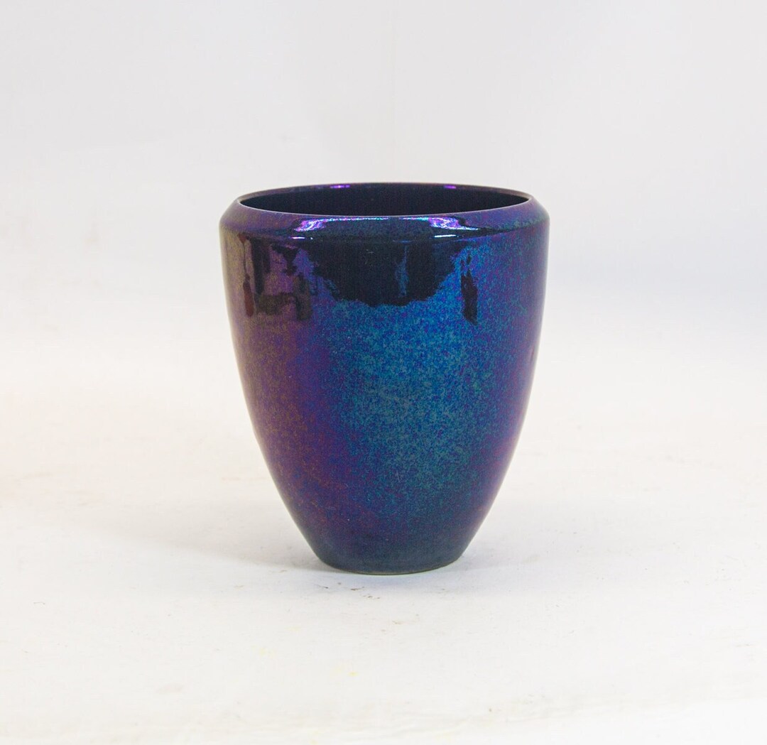 Mobach | Glazed Vase | Luster Glaze | Dutch Ceramics | Vintage 70's - Etsy
