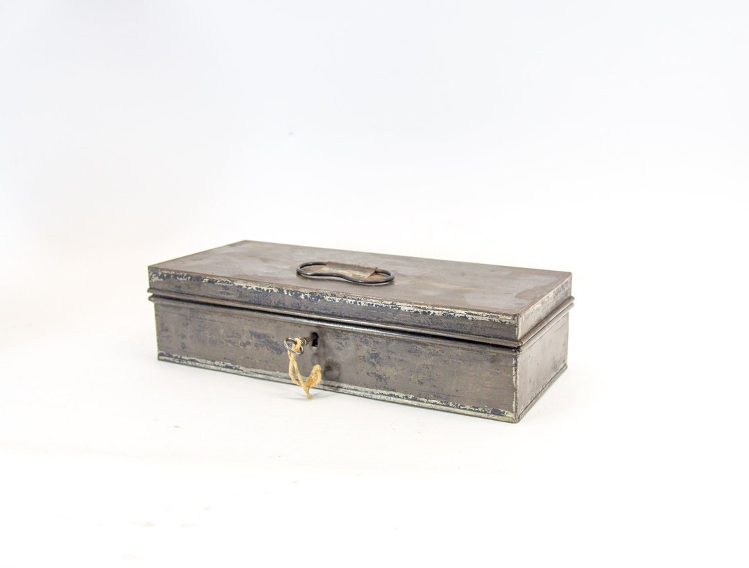 Antique Safe Deposit Box | Key Included | | Vintage 30's - Etsy