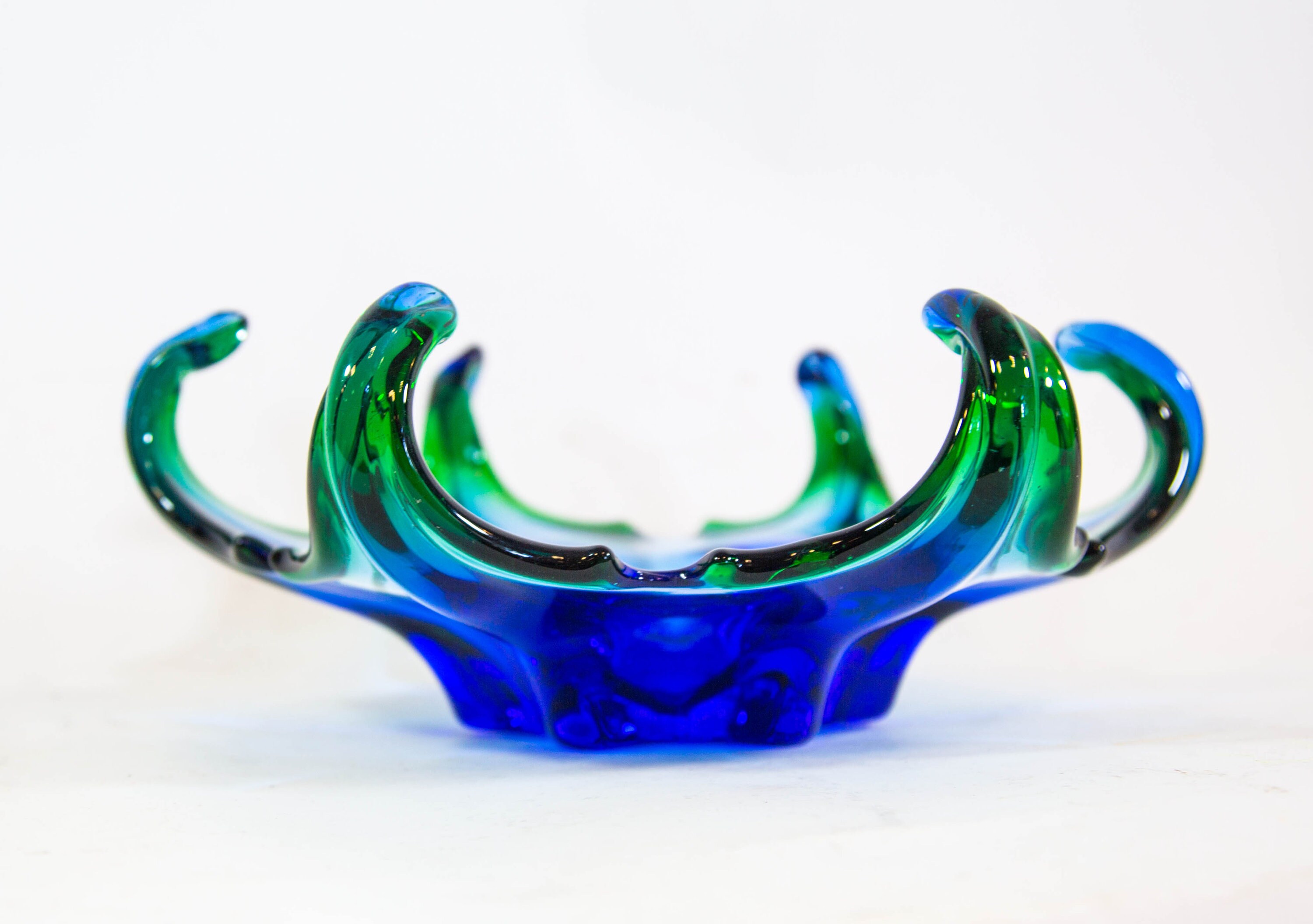 Large Splash Bowl | Murano Glass | Blue and Green Glass | Vintage 60's ...