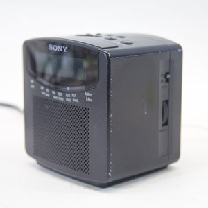 Sony Digicube | Digital Alarm Clock | Model ICF-C102 | Black | AM FM ...
