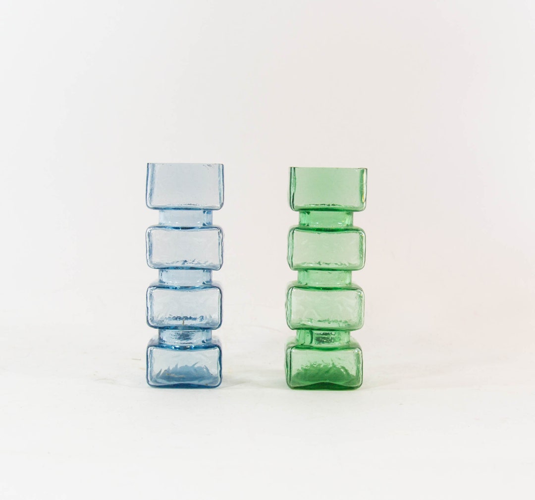 Set of 2 Pala Vases | Riihimaki Glass Finland | Helena Tynell Design ...