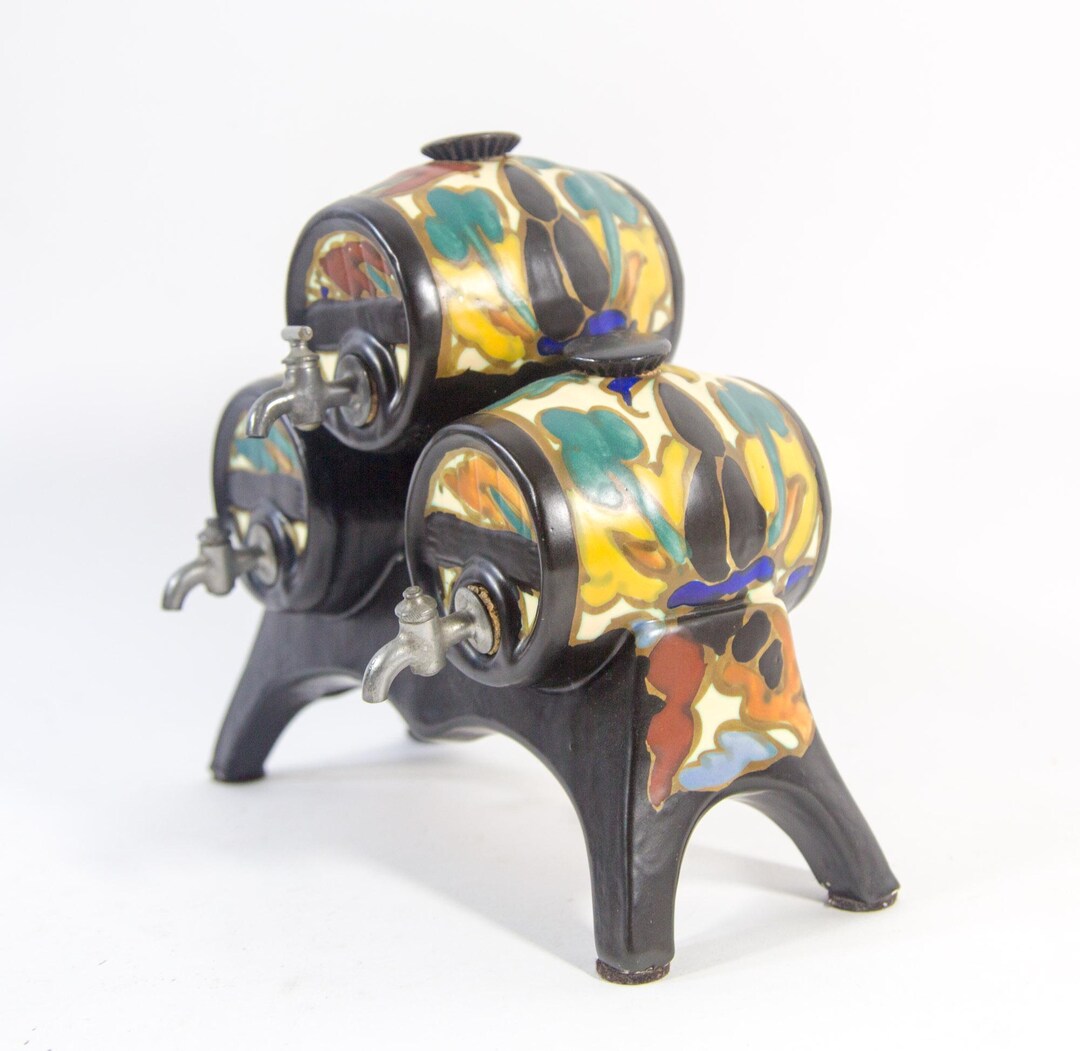 Ceramic Wine Barrels | Dutch Plateel | Art Deco | Bergen | Gouda ...