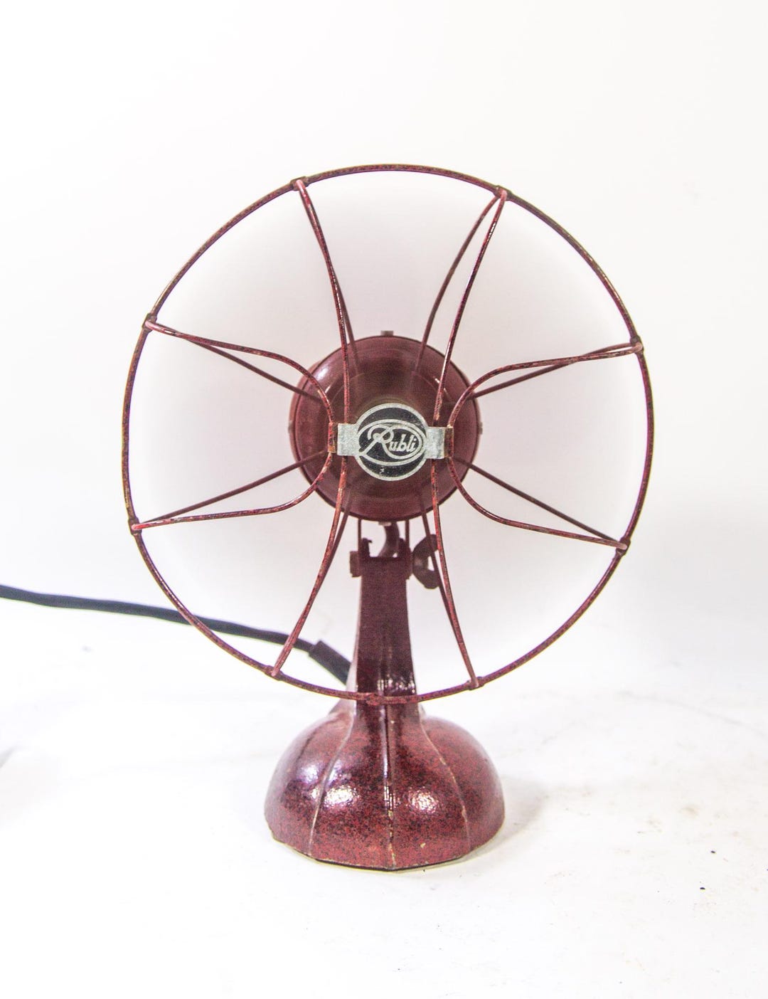 Art Deco Fan | Streamline Design | Cast Iron Base | Rubli | Vintage 30 ...