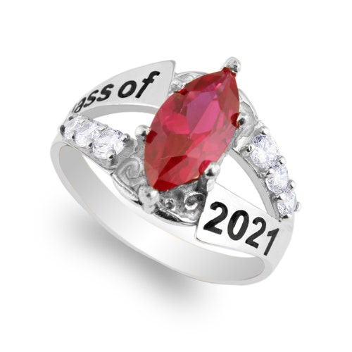 Gold Color Class Ring for Girl | Etsy