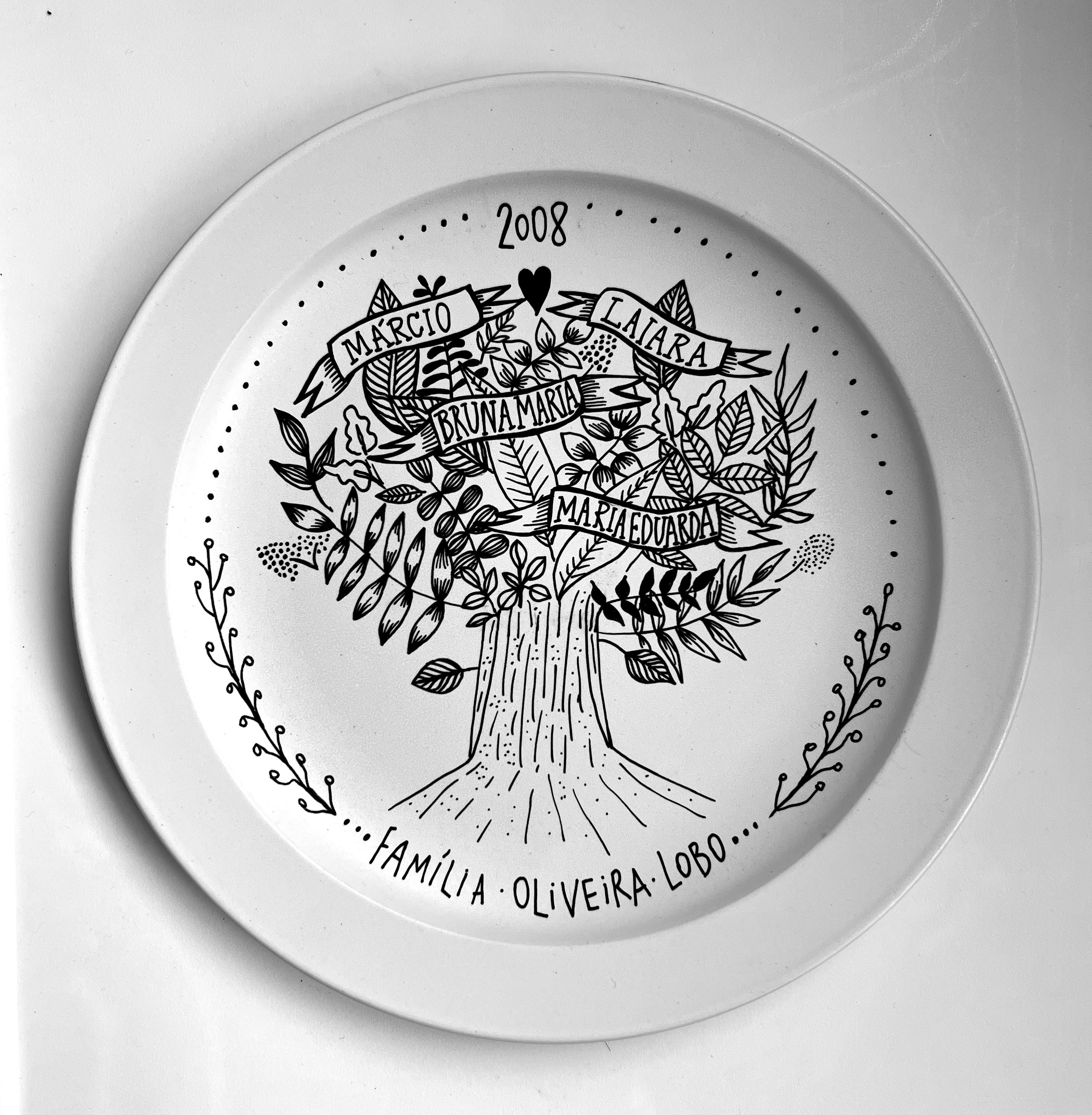 Family Tree Plate - Etsy