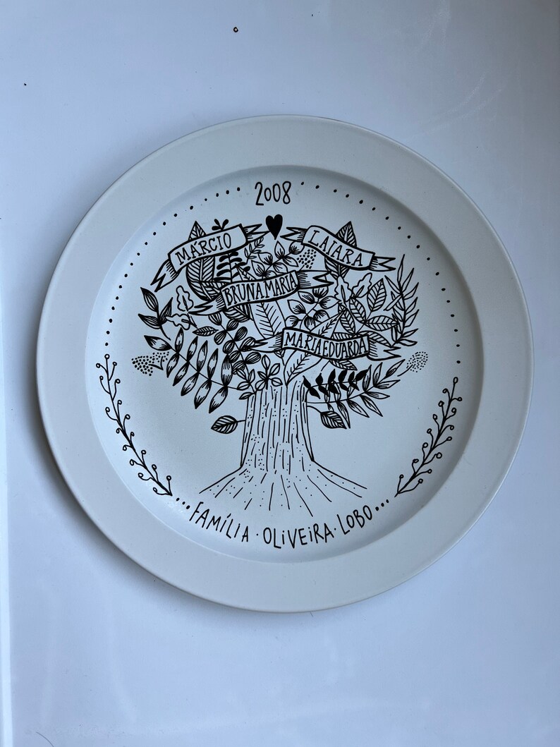 Family Tree Plate - Etsy