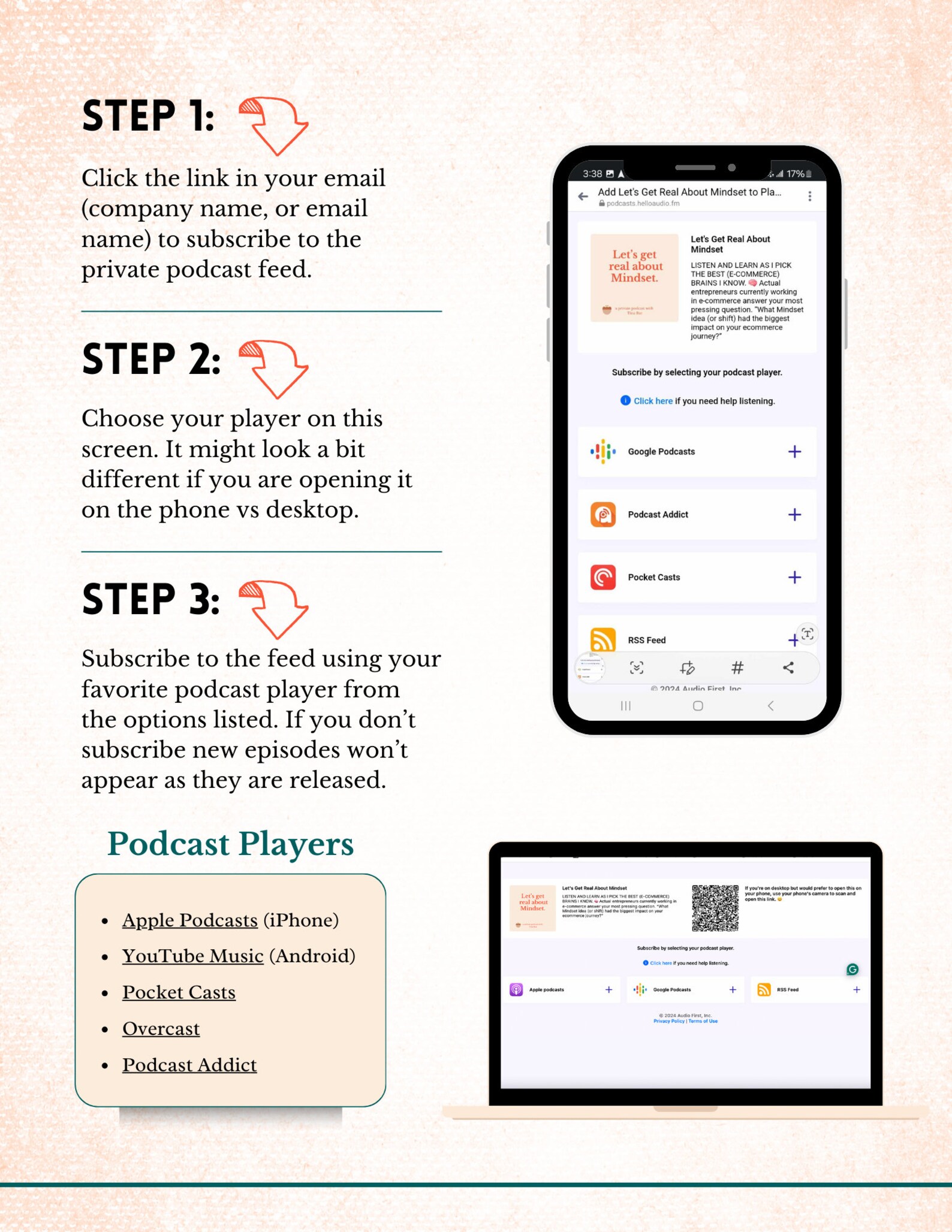 Private Podcast Listener FAQ Template for Hello Audio - Etsy
