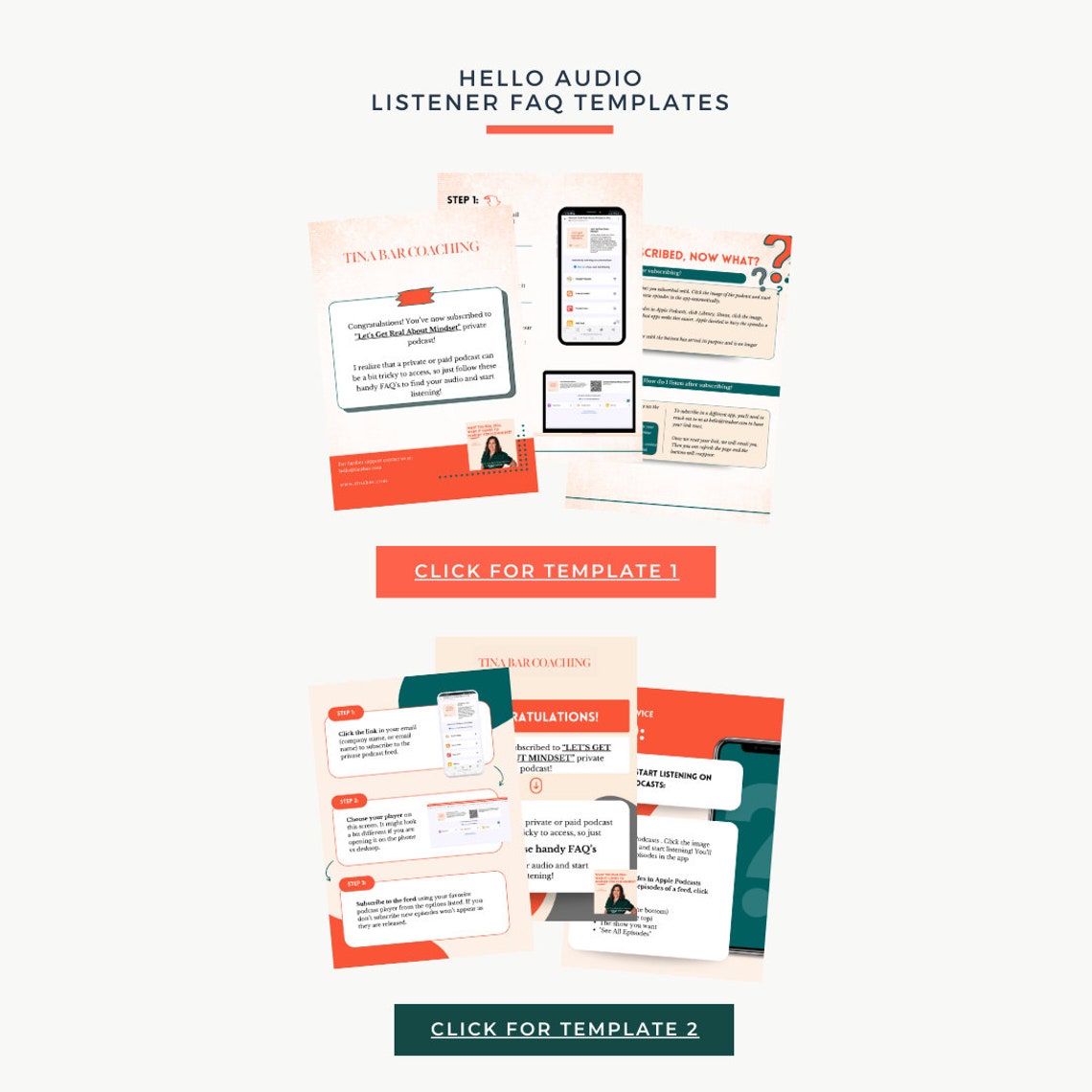 Private Podcast Listener FAQ Template for Hello Audio - Etsy