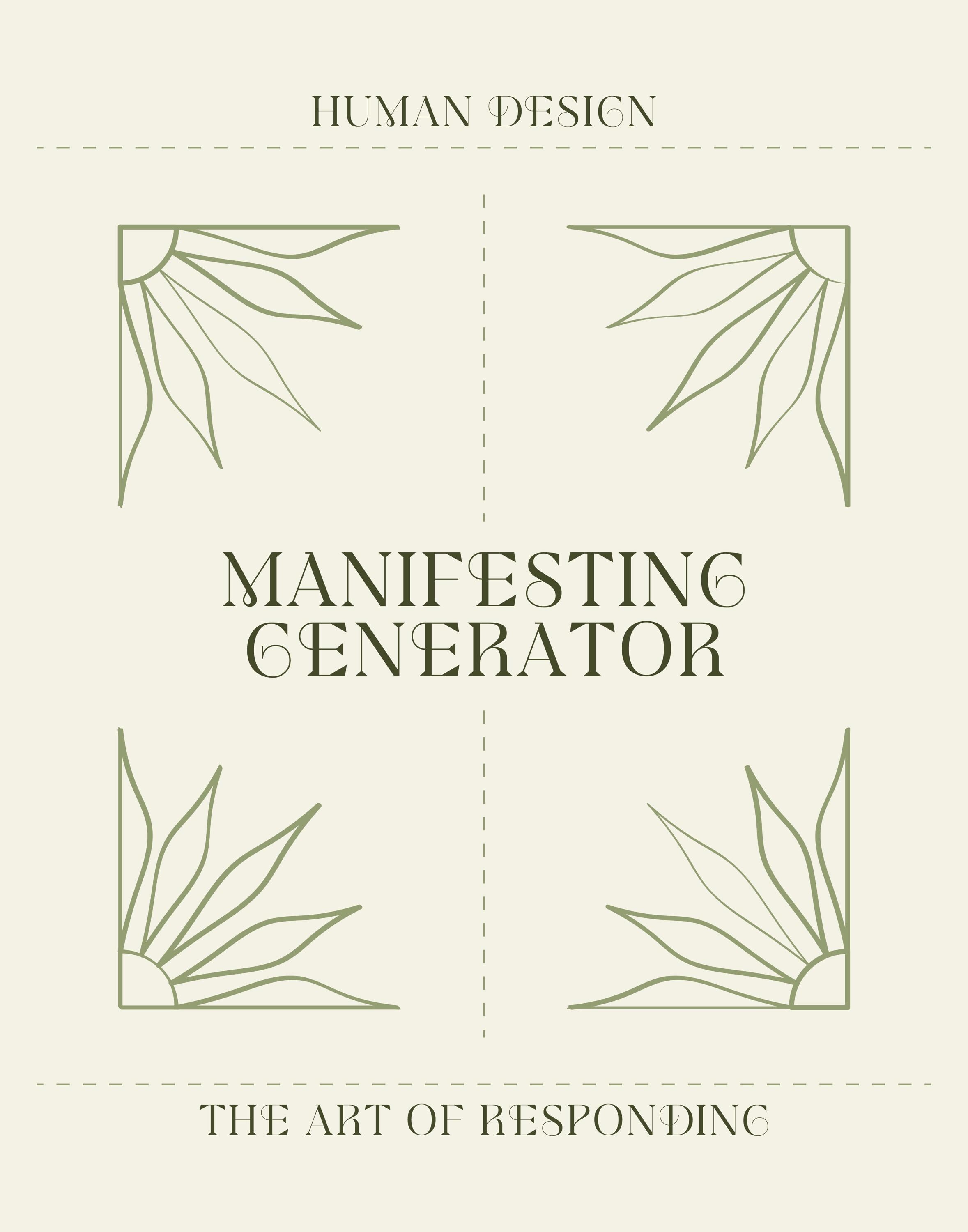 Manifesting Generator Human Design Strategy, Digital Download Art ...