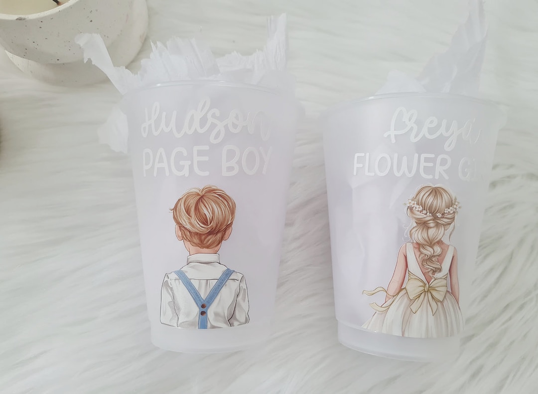 Page Boy Personalised Cold Cup, Boys Cold Cup, Bridesmaid Gift Ideas ...