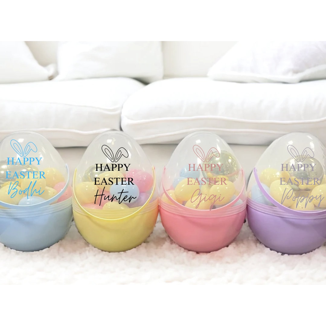 Personalised Easter Egg, Fillable Easter Eggs, Reusable Easter Treat ...