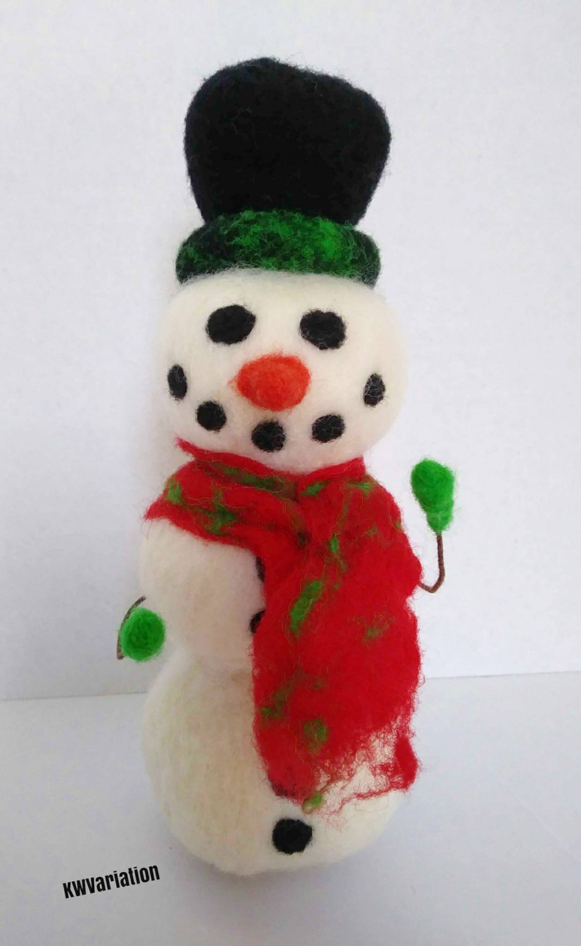 Snowmen, Needle Felted Snowmen, Decoration, Winter, White, Christmas ...