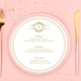 Round Wedding Menu 5.25" | Editable Gold Wedding Menu | Circle Menu ...