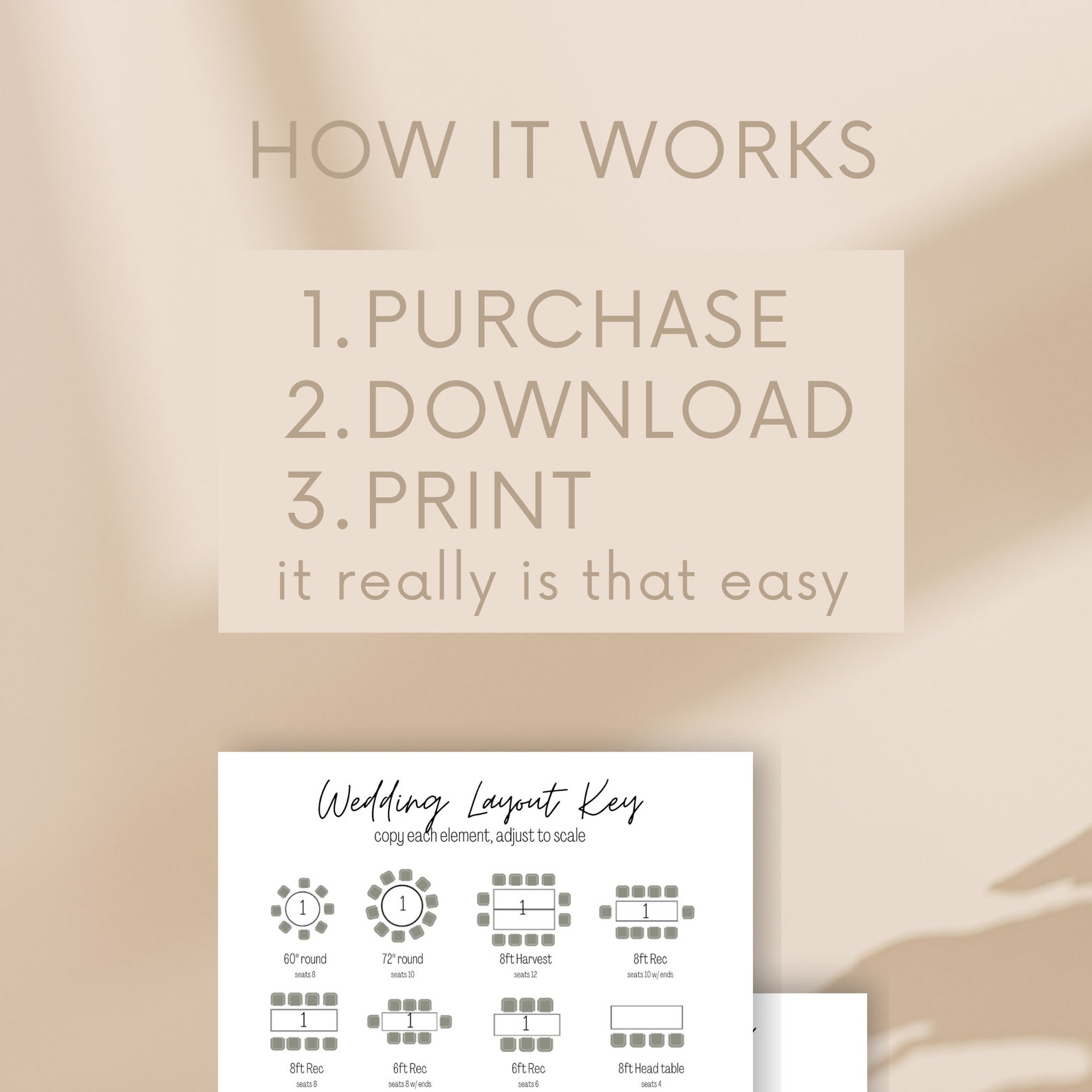 Wedding Room Layout Canva Templates | Wedding Ceremony & Reception ...