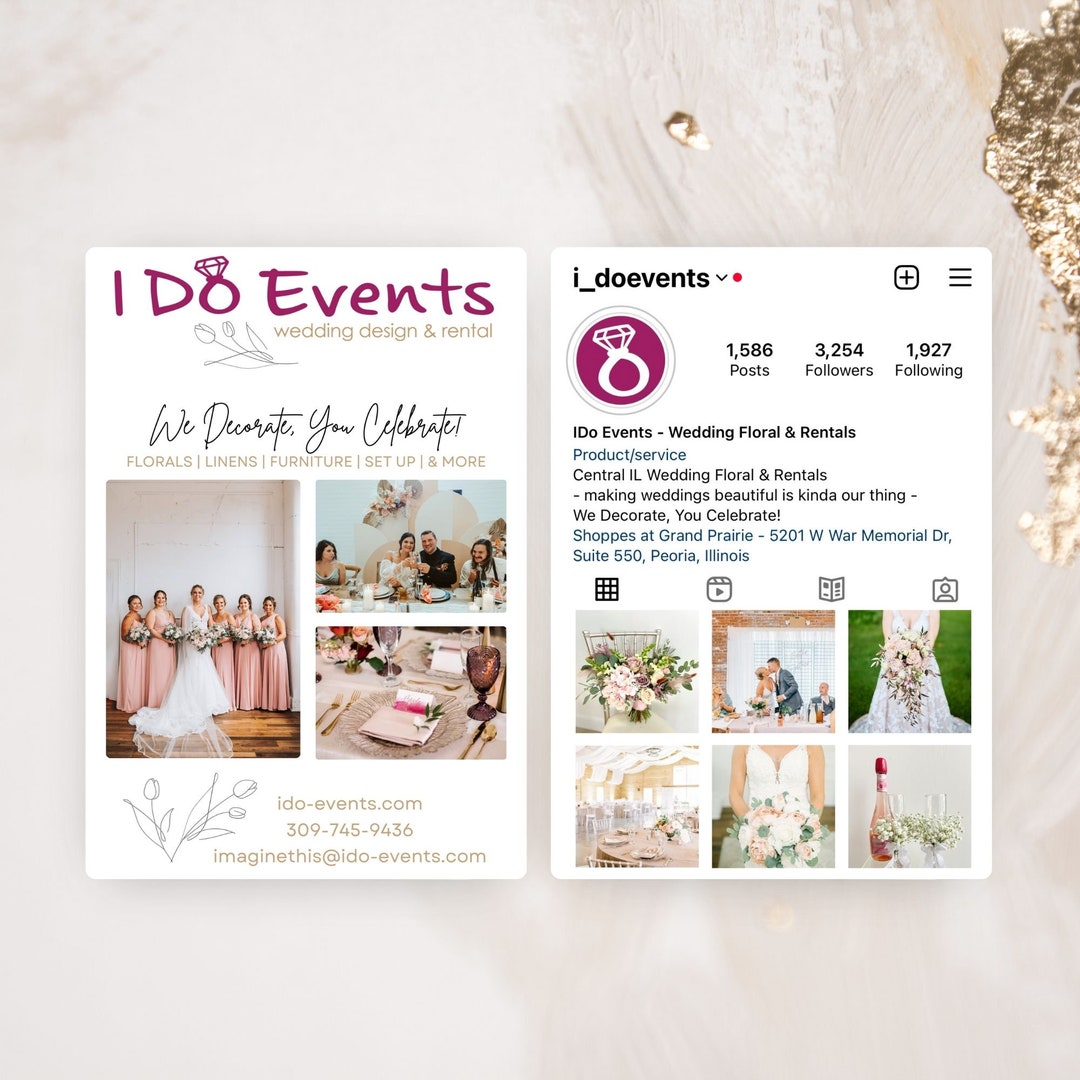 Wedding Expo Marketing Flyer Template, Bridal Marketing Card, Instagram ...