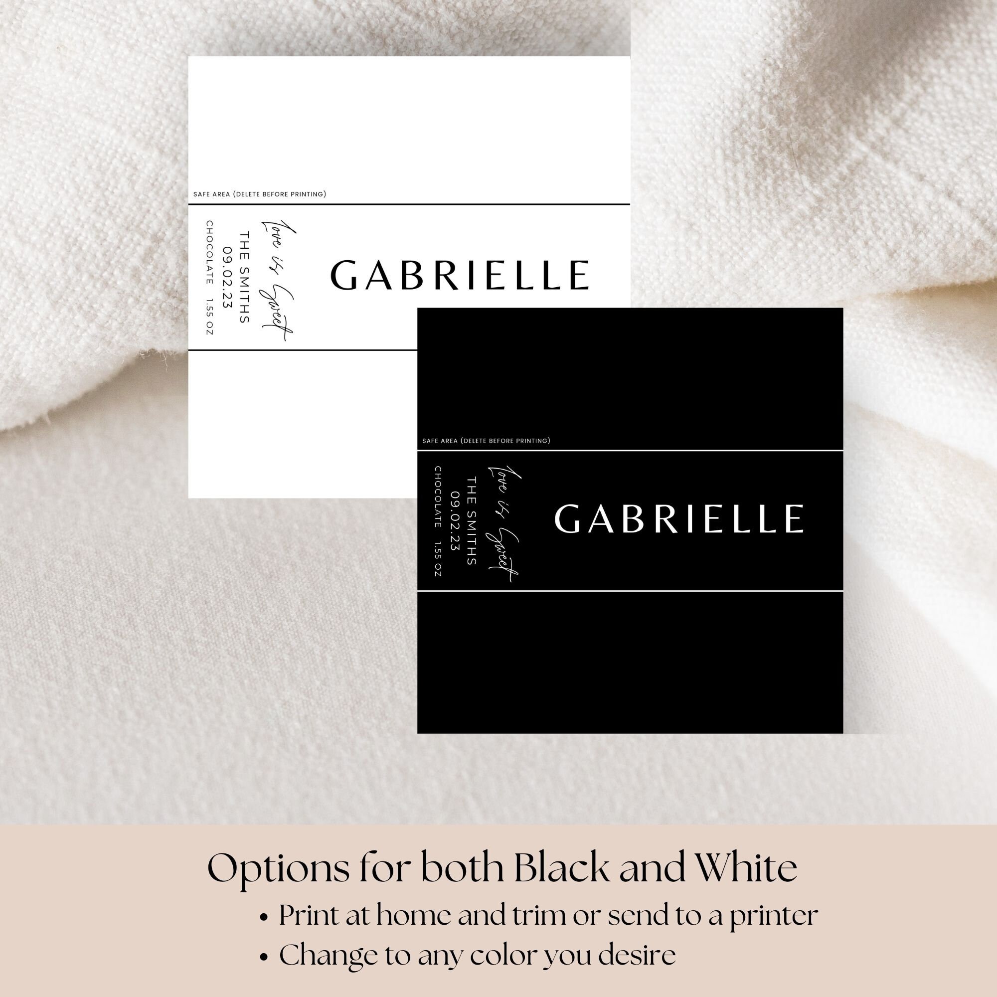 Printable Chocolate Bar Wrapper Template, Wedding Place Card Chocolate ...
