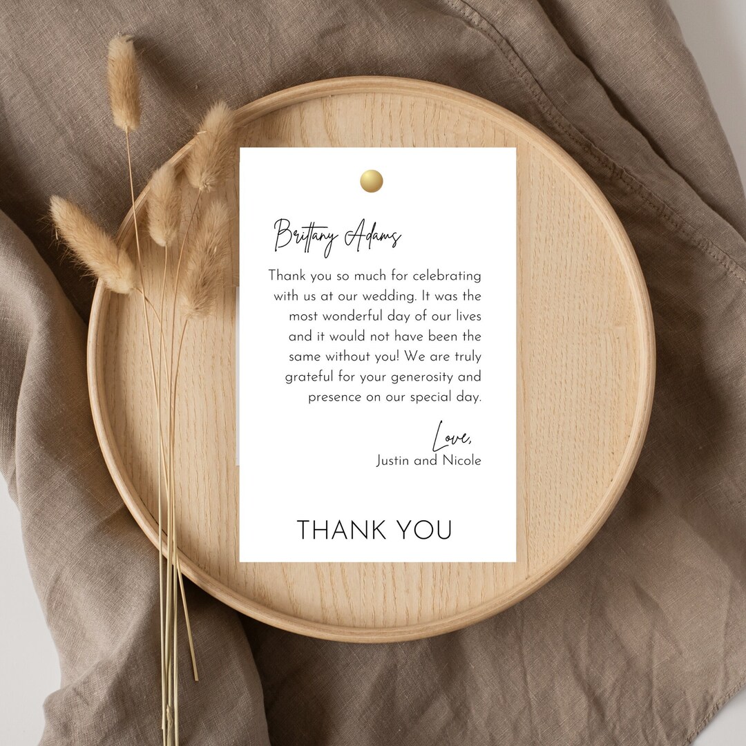Thank You Canva Template | Neutral Thank You Card | 4x6 Card | Canva ...
