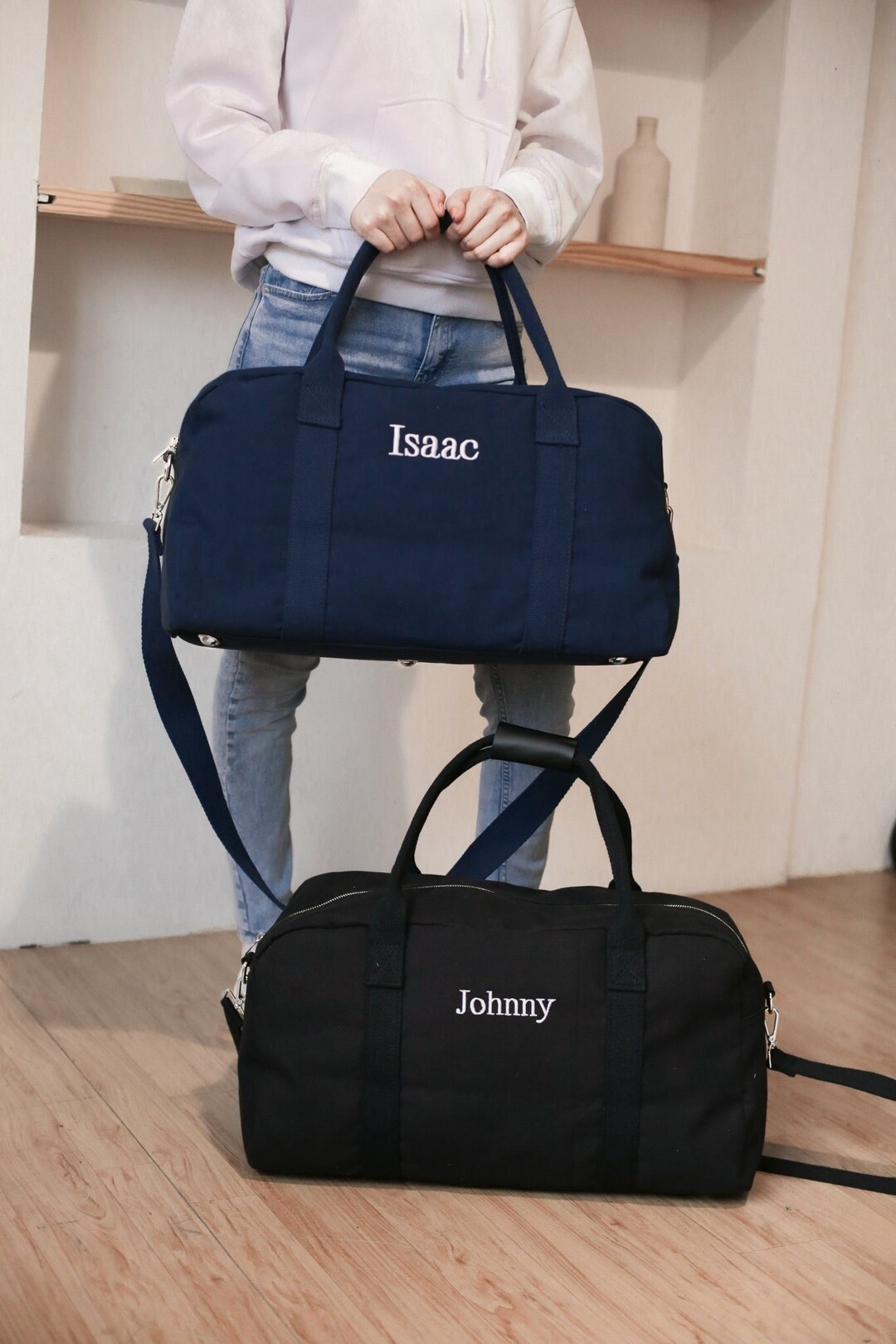 Personalized Weekender Bag Canvas Travel Bag Groomsman Gift - Best Man ...