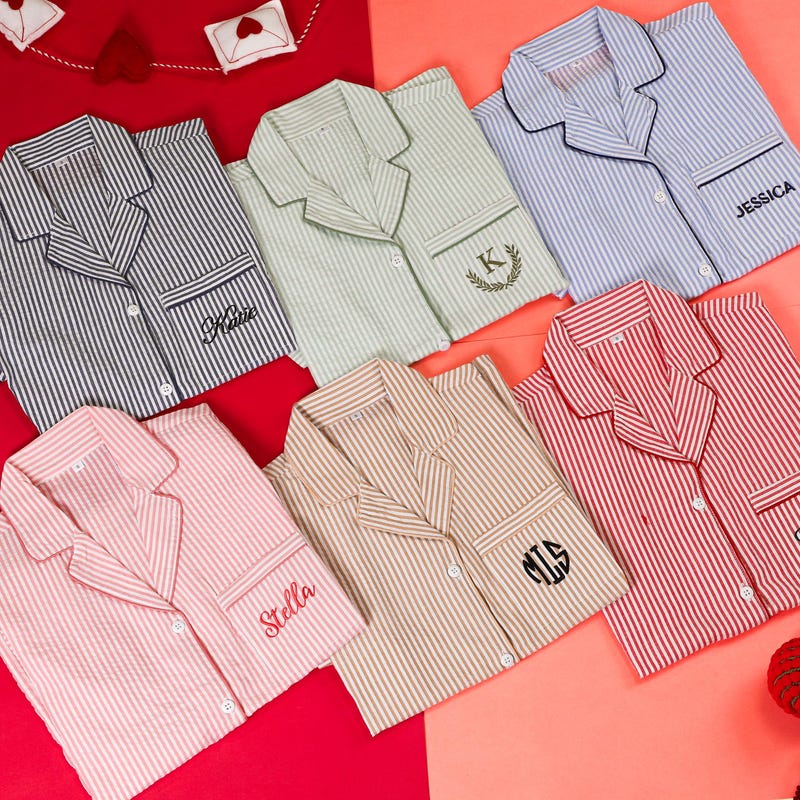 Mens Red Stripe Pajamas - Etsy