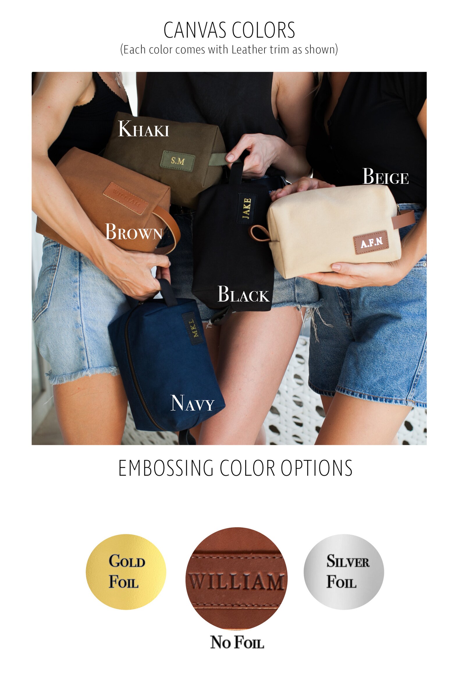 Toiletry Bag PERSONALIZED With Monogram Dopp Kit for Him - Etsy
