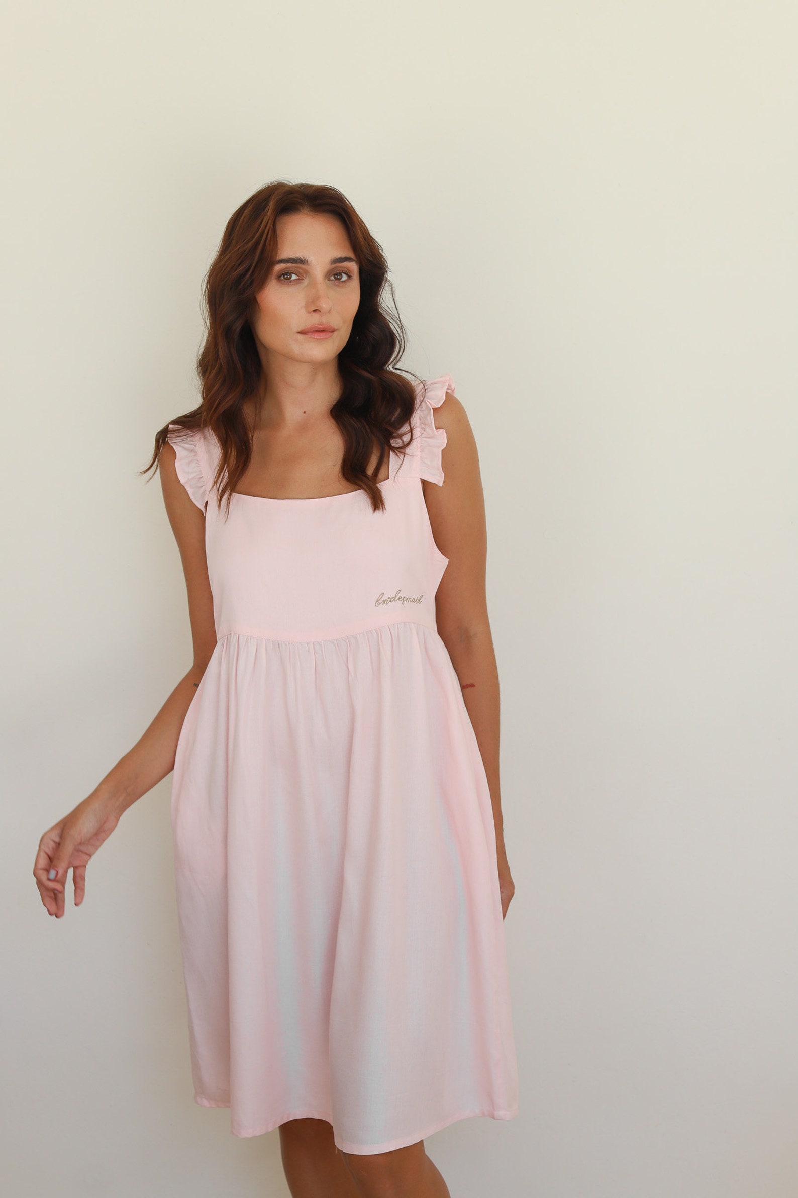 Bridesmaid Nightie Personalized Gift Getting Ready Dress for Bridesmaid ...