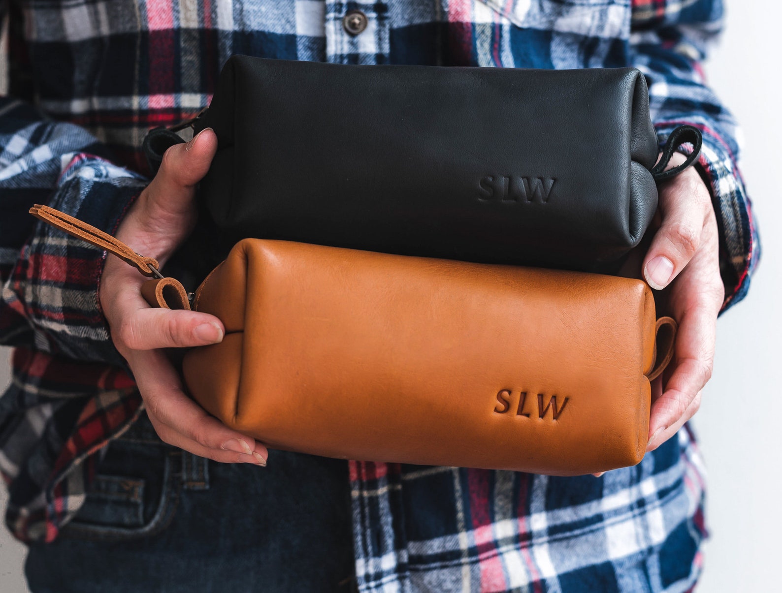 Personalized Leather Dopp Kit Anniversary Gifts for Men - Etsy